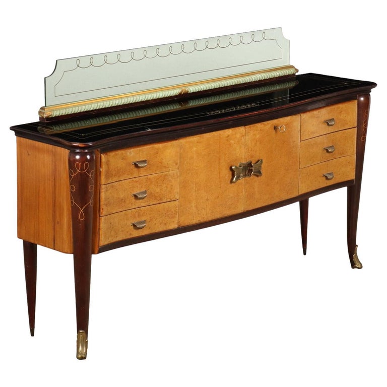Buffet Painted Beech, Italy, 1950s For Sale at 1stDibs