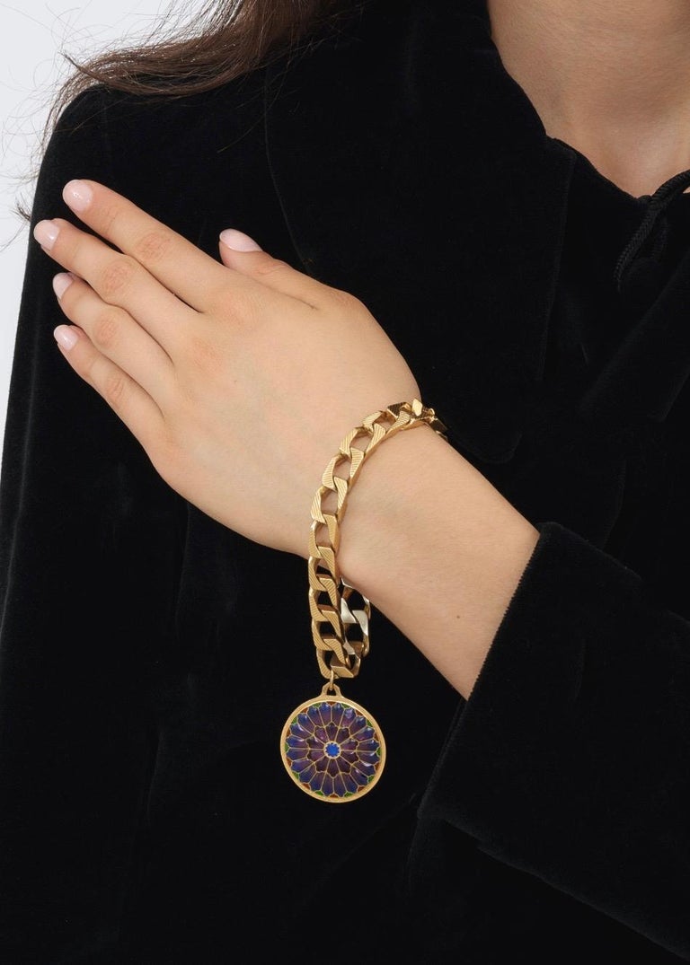 Bulgari 18 Karat Gold Vitrum Pastae Bracelet at 1stDibs | vitrum gold