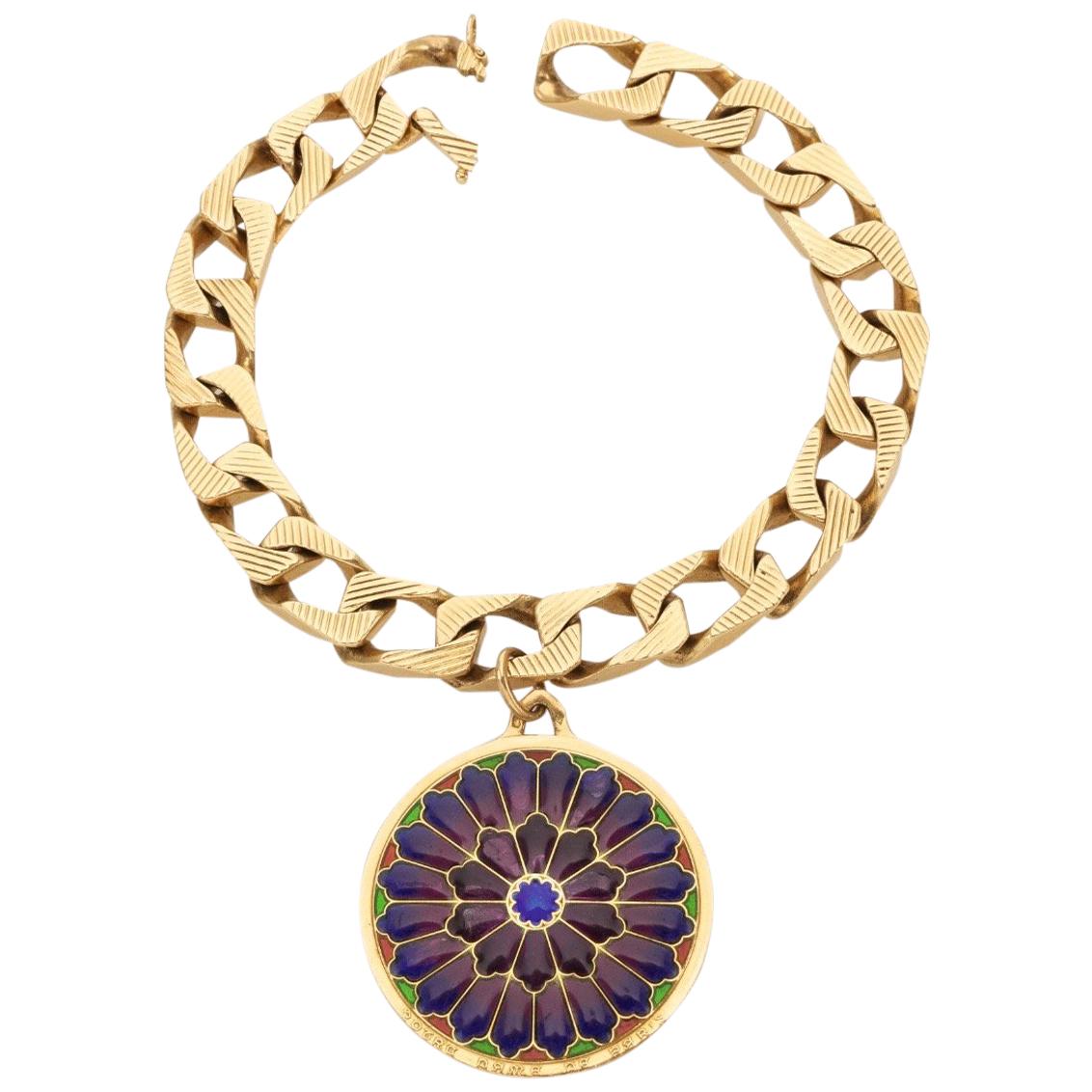 Bulgari 18 Karat Gold Vitrum Pastae Bracelet at 1stDibs | vitrum gold