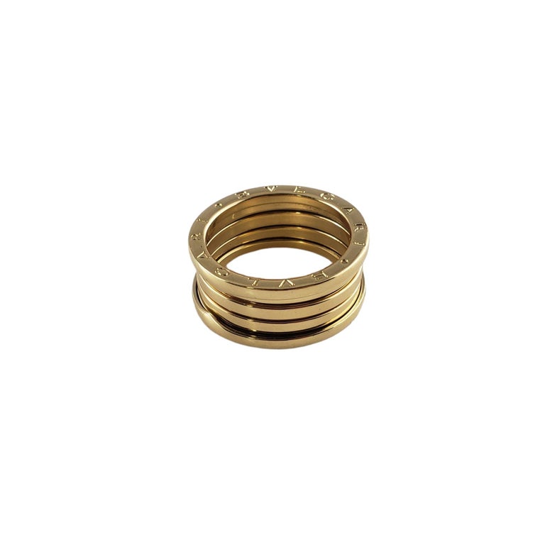 Bulgari Karat Yellow Gold B. Zero 1 Band Ring For Sale at 1stDibs