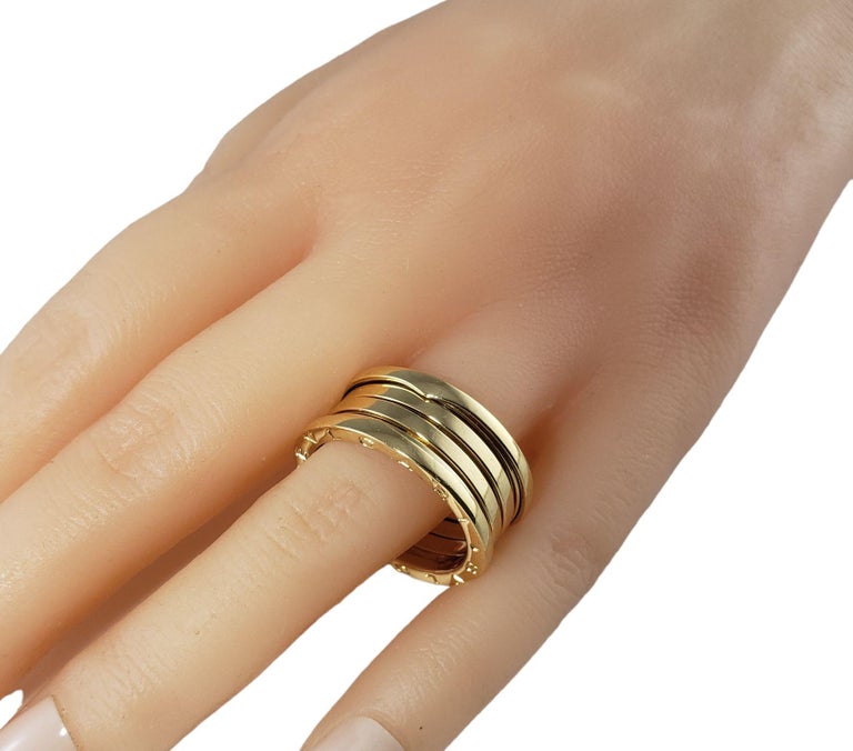 Bulgari Karat Yellow Gold B. Zero 1 Band Ring For Sale at 1stDibs