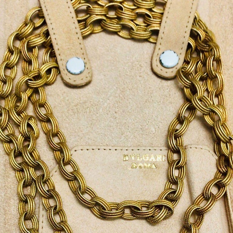 Bulgari 18 Karat Yellow Gold Long Chain Link Necklace at 1stDibs