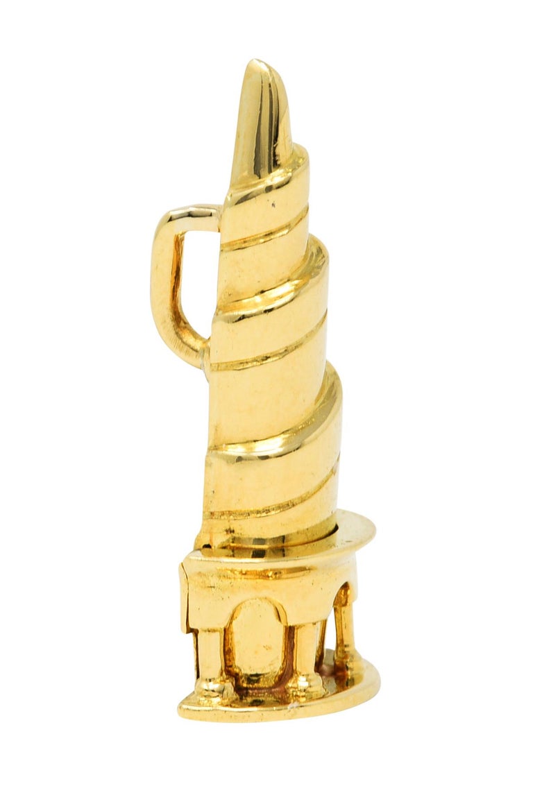 Bulgari 18 Karat Yellow Gold San'ivo Alla Sapienza Architecture Pendant ...