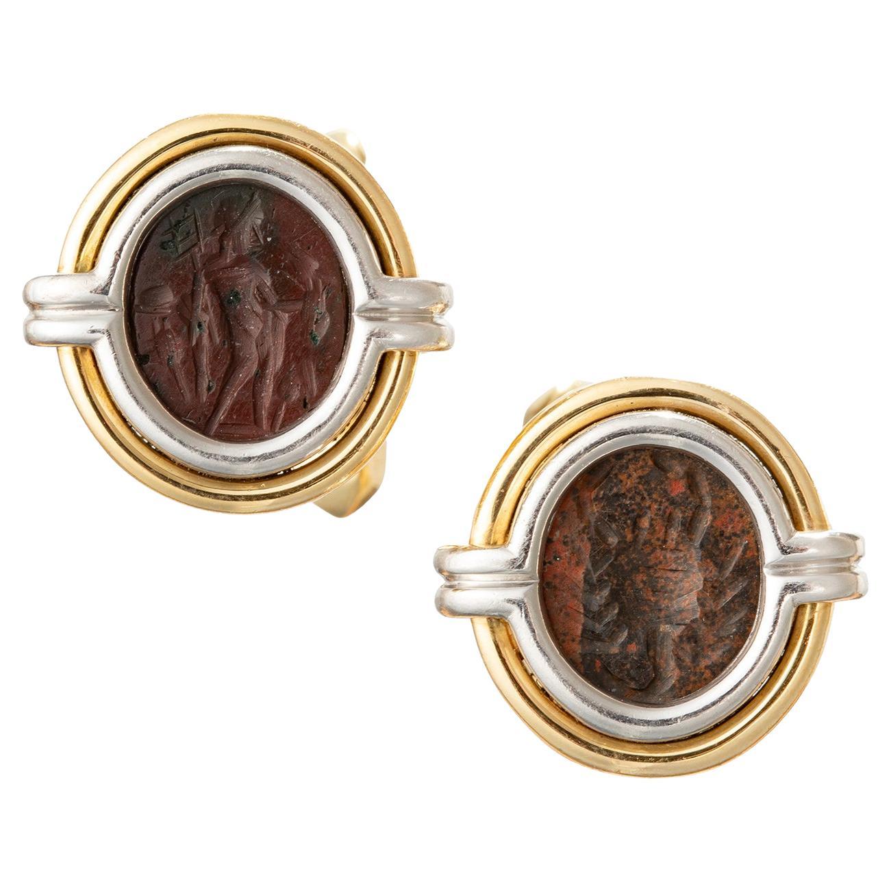 Bulgari Ancient Roman Coin Gold Cufflinks at 1stDibs | roman coin ...