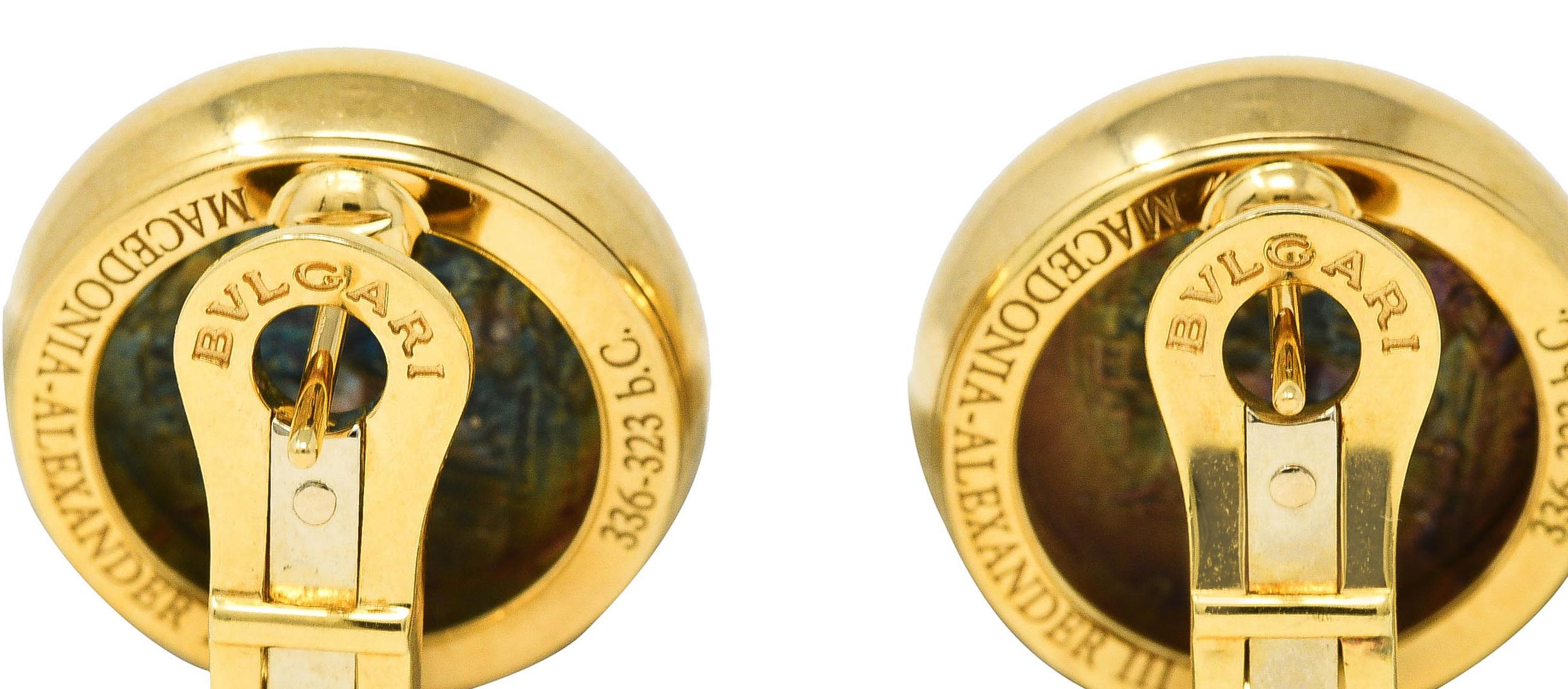 Bulgari Ancient Coin 18 Karat Gold Greek Zeus Alexander Monete Vintage ...