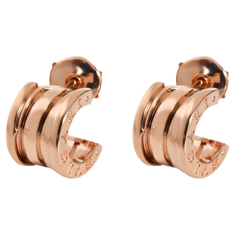 Bulgari B Zero 1 Hoop Earring in 18K Rose Gold at 1stDibs