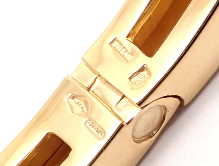 Bulgari B-Zero Yellow Gold Bangle Bracelet at 1stDibs