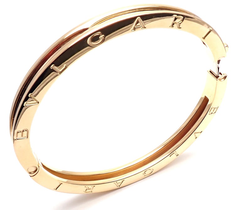 Bulgari B-Zero Yellow Gold Bangle Bracelet at 1stDibs