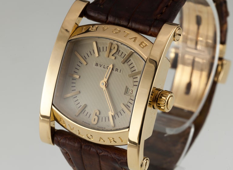 Bulgari Bvlgari Assioma Women's 18k Yellow Gold Quartz Watch w/ Box and ...