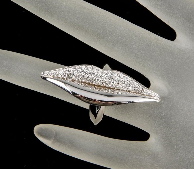 Bulgari Bvlgari Enigma Pave Diamond 18k White Gold Ring and Necklace ...