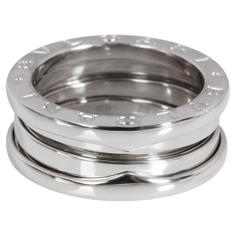 Bulgari B.Zero1 2 Spiral Ring in 18k White Gold For Sale at 1stDibs