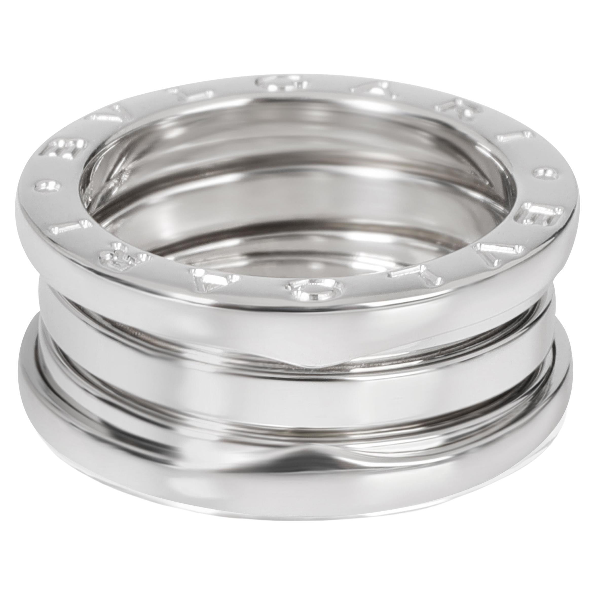 Bulgari B.ZERO1 Logo Etched Multi Row Wide Modern Band Ring 18 Karat ...