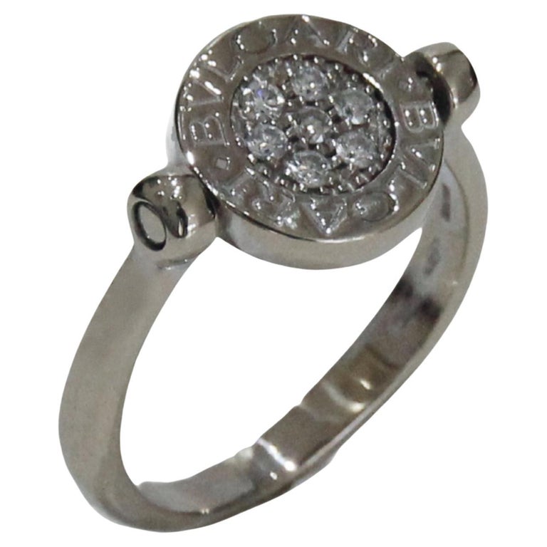 Bulgari Flip-Ring aus 18 Karat Weißgold im Angebot bei 1stDibs