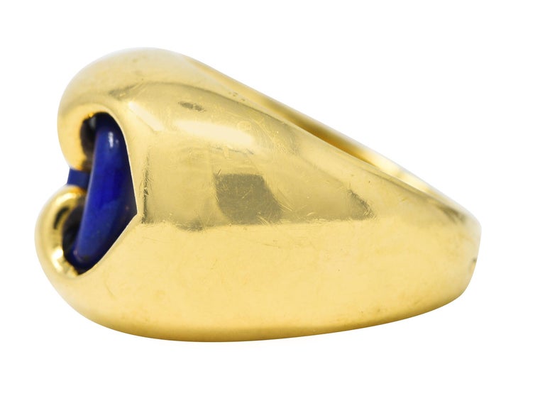 Bulgari French Lapis Lazuli 18 Karat Yellow Gold Abbraccio Vintage ...