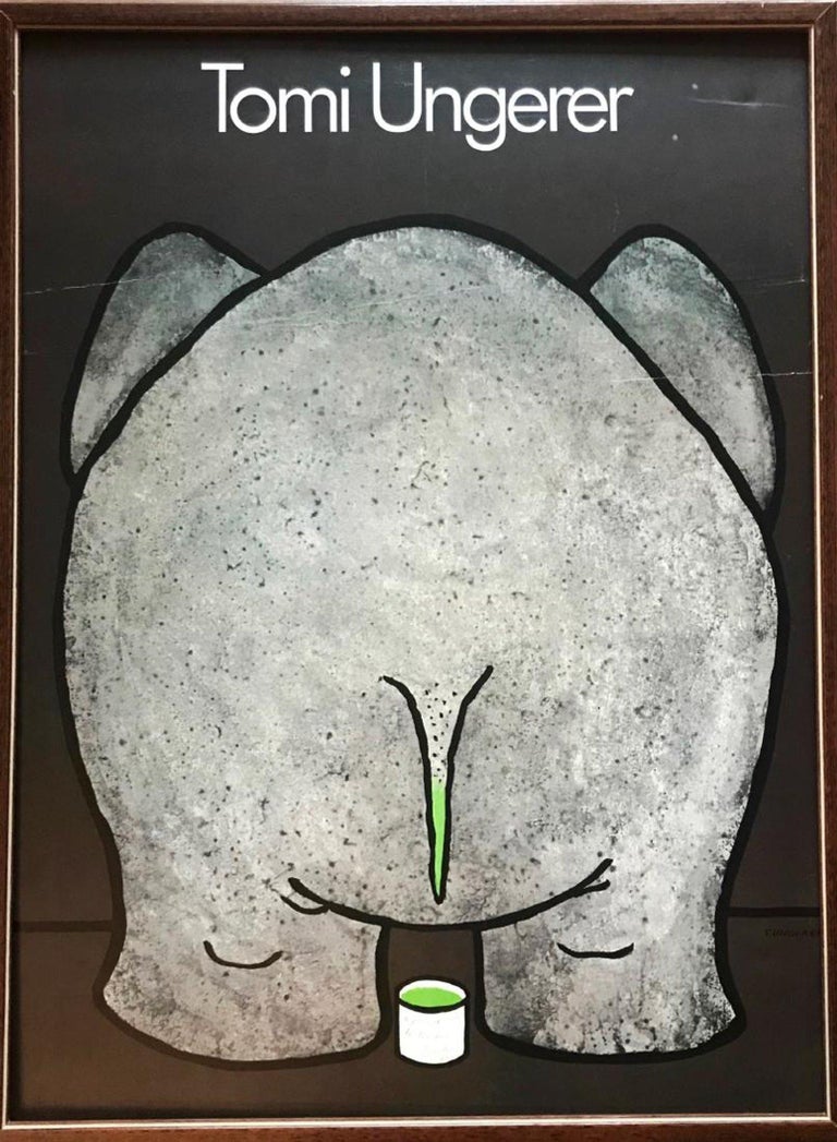 Minimal Elephant Screen Print "Expect the Unexpected" Tom Ungerer ...