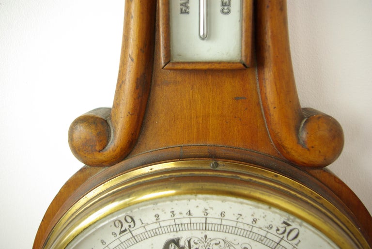 Antique Barometer, Aneroid Barometer, Decorative Barometer, Carved ...
