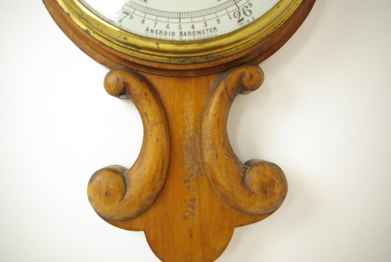 Antique Barometer, Aneroid Barometer, Decorative Barometer, Carved ...