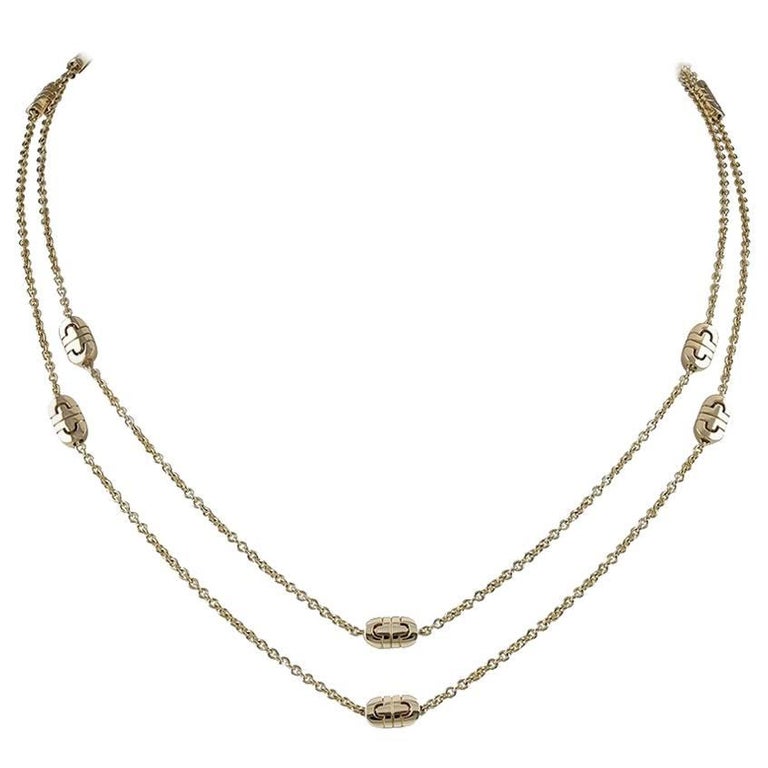 Bulgari Gold Parentesi Necklace at 1stDibs | bulgari parentesi necklace