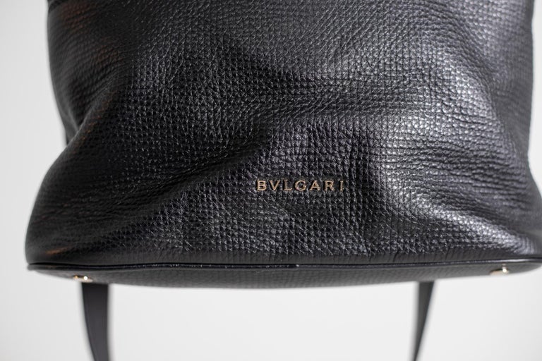 Bulgari Handbag Convertible Shoulder Strap Leather with Jewel in Worked ...