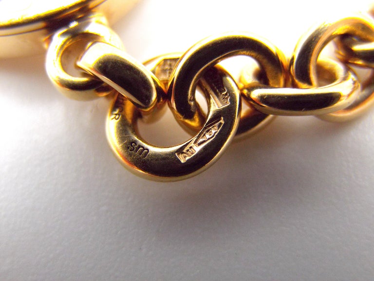 Bulgari Intarsio 18K Rose Gold Diamond Mother of Pearl Charm Bracelet ...