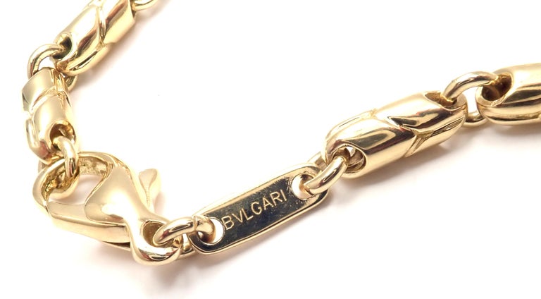 Bulgari Link Yellow Gold Chain Necklace at 1stDibs