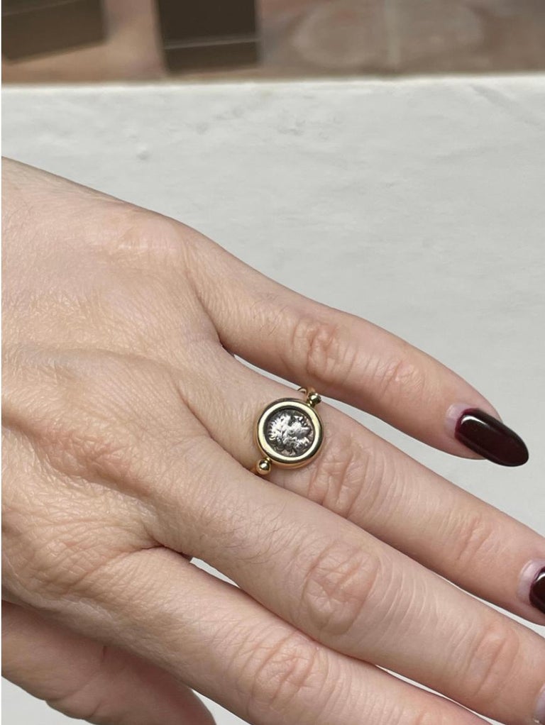 Bulgari Monete Ancient Coin Gold Ring at 1stDibs