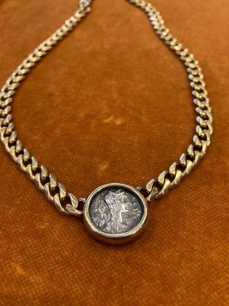 Bulgari Monete Ancient Roman Coin Chain Necklace at 1stDibs