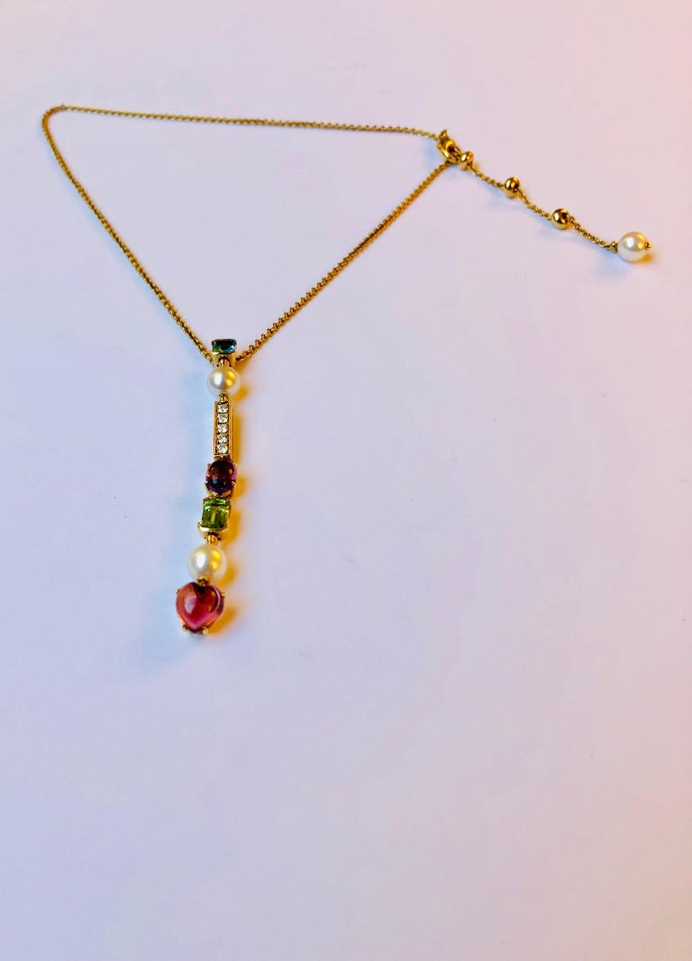 Bulgari Multi-Colored Gemstone Necklace at 1stDibs | multi color ...