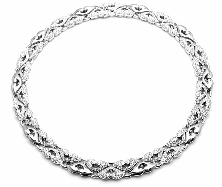 Bulgari Nuvole Platinum 12 Carat Diamond Platinum Choker Necklace at ...