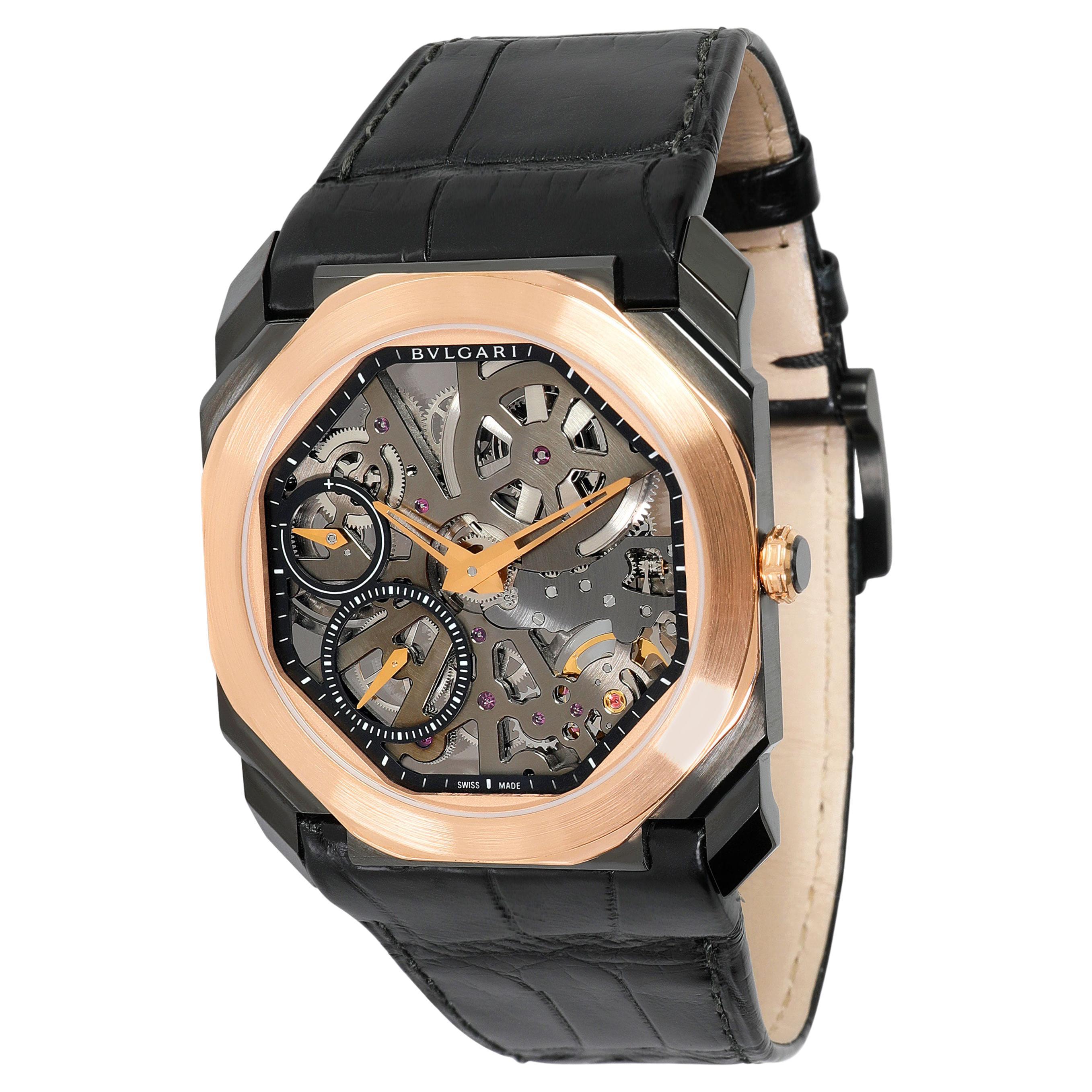 Bvlgari Octo Black Dial Automatic Men’s Date BGO41S Wrist Watch ...
