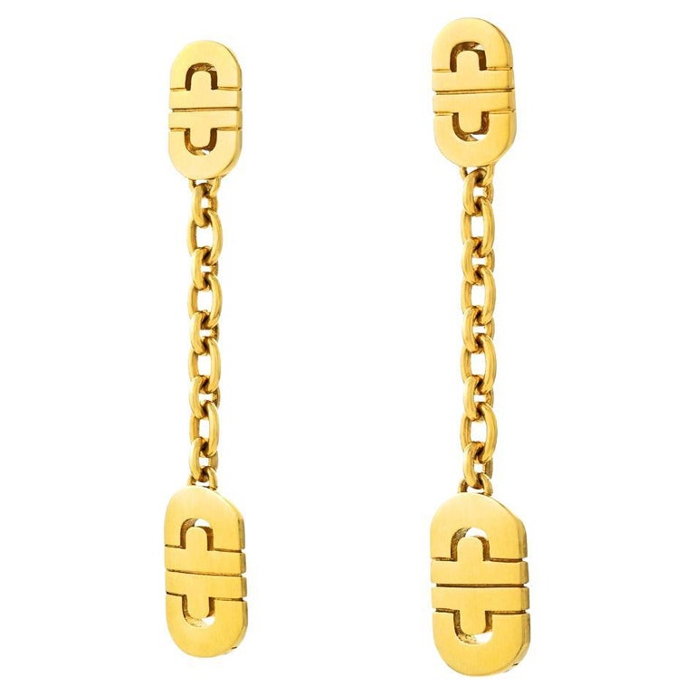 Bulgari Parentesi Chandelier Earrings 18k c2000s at 1stDibs