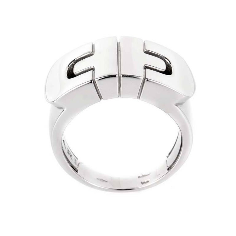 Bulgari Parentesi White Gold Ring at 1stDibs