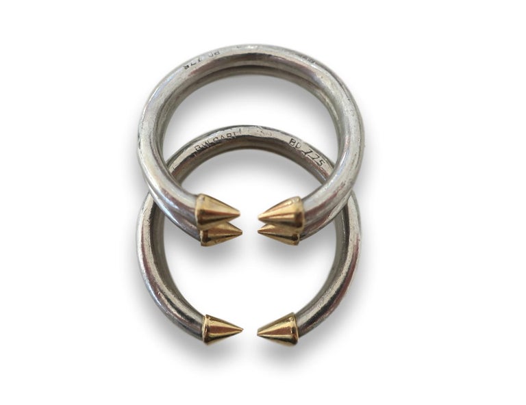 Bulgari Platinum Stacking Rings Jewelry, circa 1970 For Sale at 1stDibs