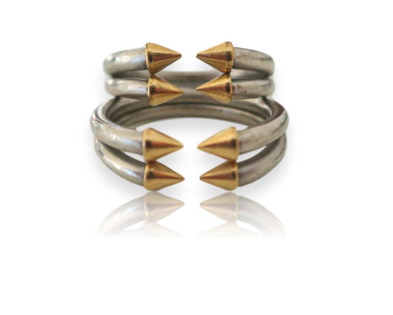 Bulgari Platinum Stacking Rings Jewelry, circa 1970 For Sale at 1stDibs
