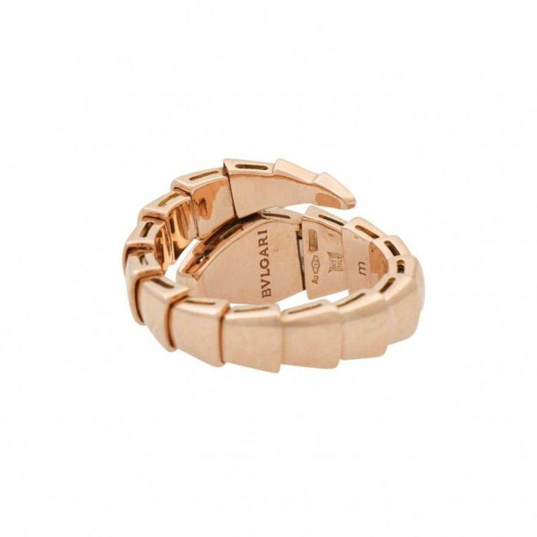 Bulgari Ring 'Serpenti Viper' with Brilliant-Cut Diamonds of Approx. 0. ...