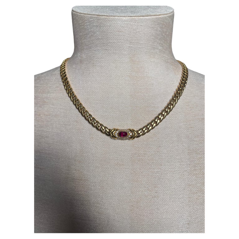 Bulgari Ruby Chain Necklace at 1stDibs
