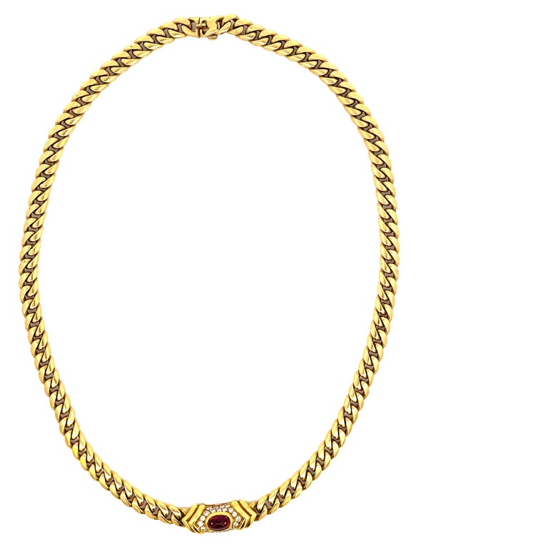 Bulgari Ruby Chain Necklace at 1stDibs