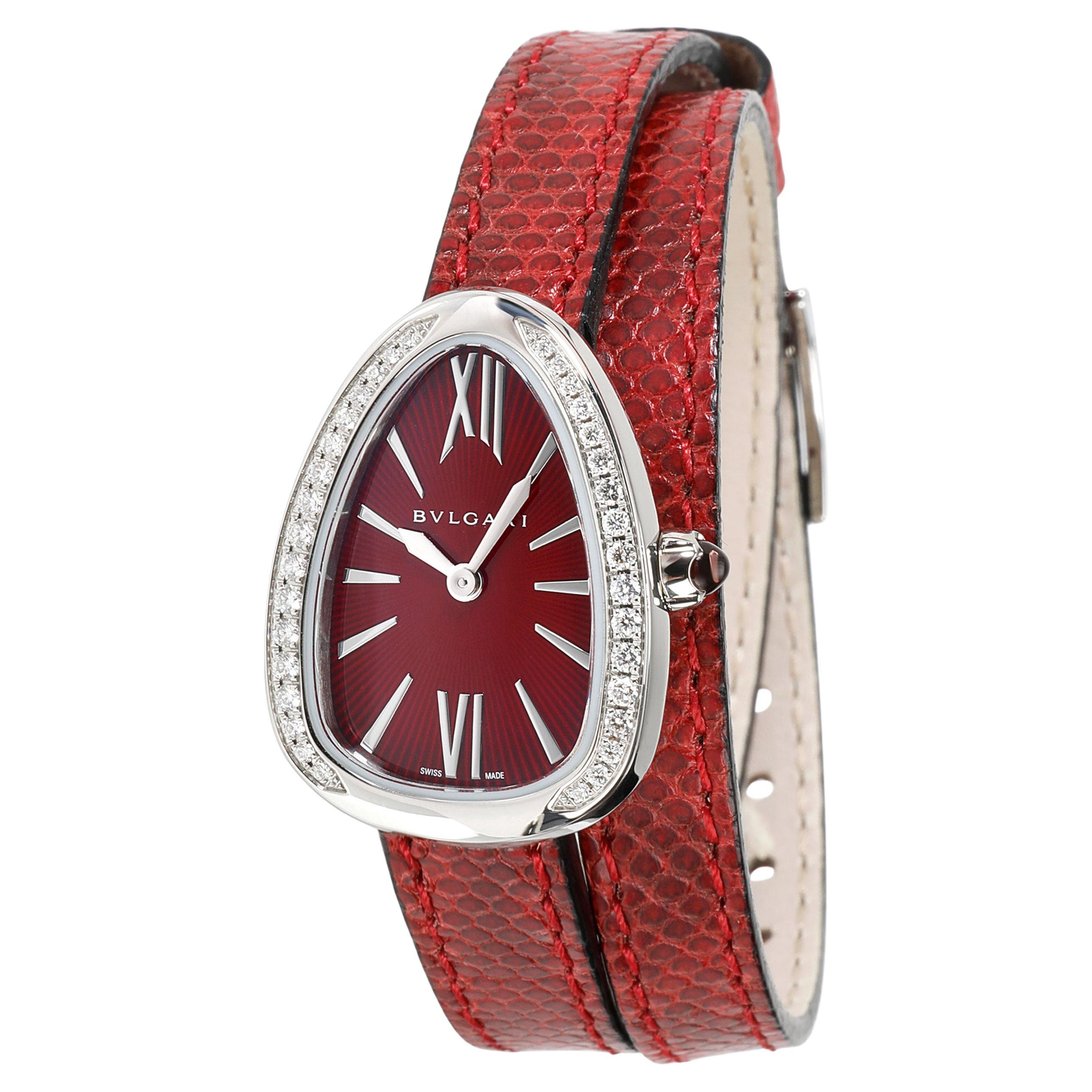 Rare Bulgari Enamel Serpenti Wristwatch at 1stDibs