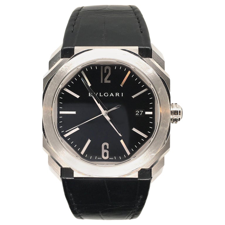 Bulgari Stainless Steel Octo Roma Watch at 1stDibs