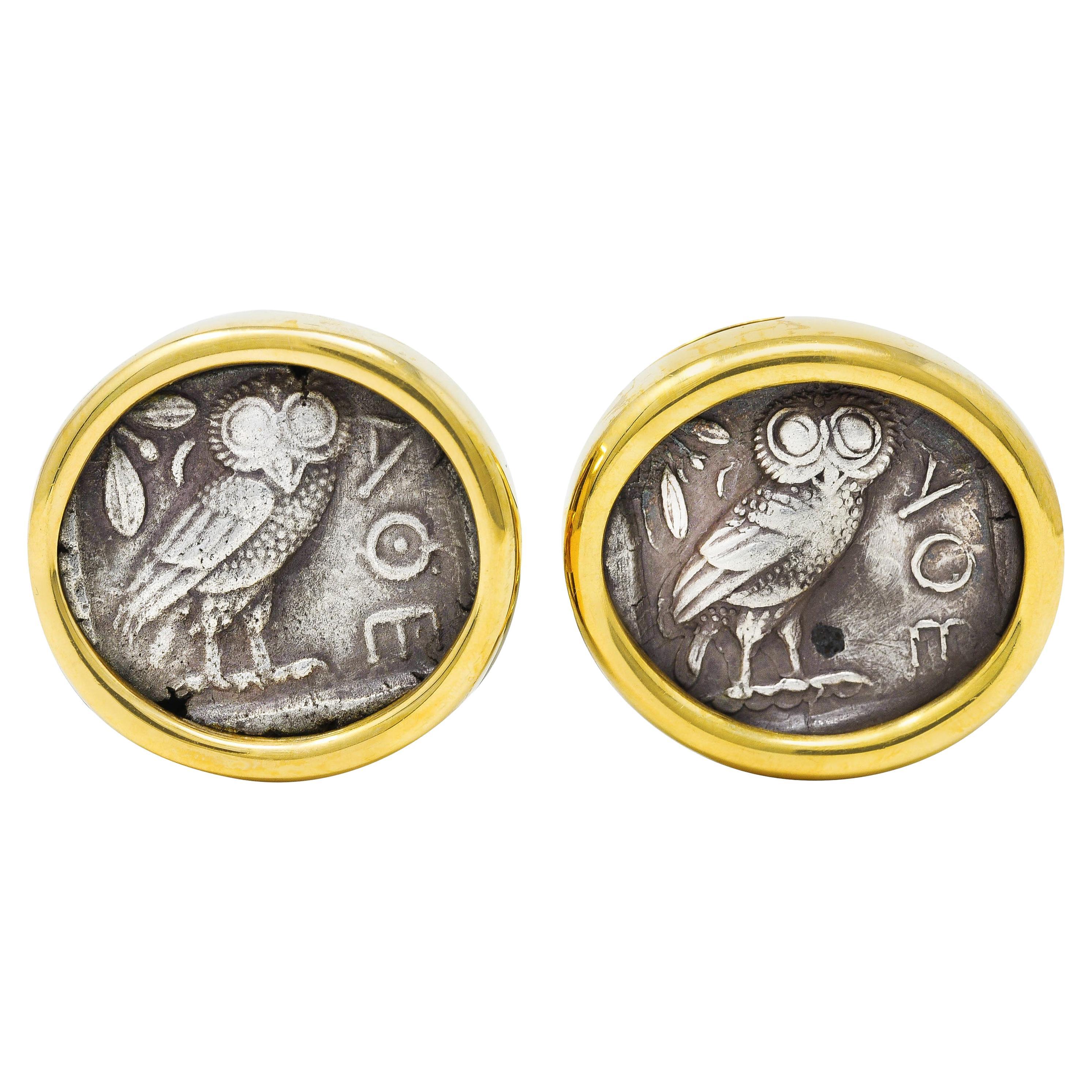 Bulgari Gold and Ancient Coin Cufflinks at 1stDibs | antique bulgari ...