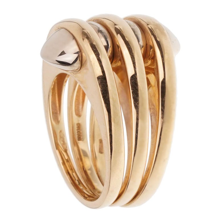 Bulgari Vintage Yellow Gold Cocktail Ring at 1stDibs | bulgari vintage ...