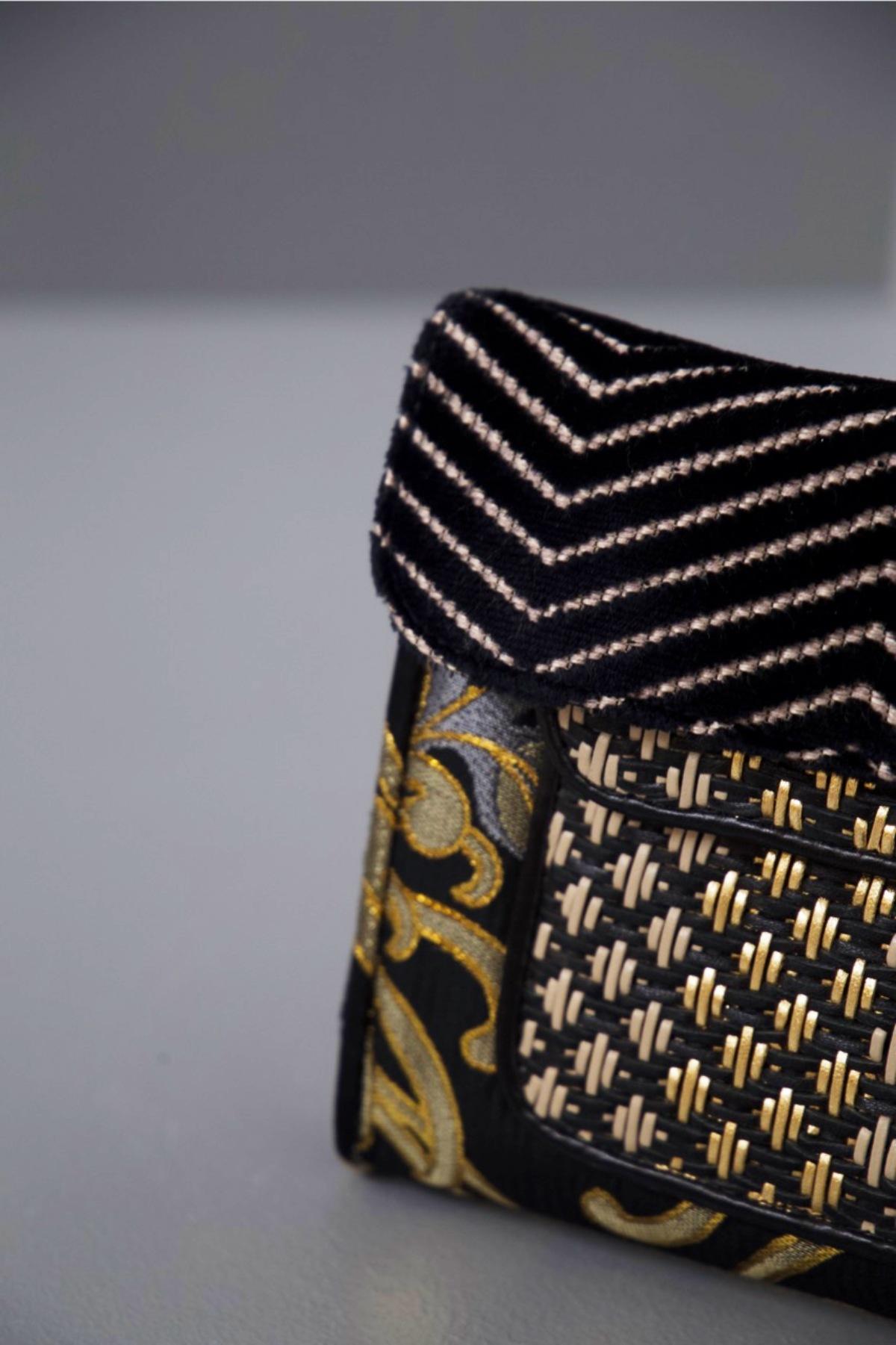 Bulgari Women's Clutch Bag with Golden Floral Details at 1stDibs ...