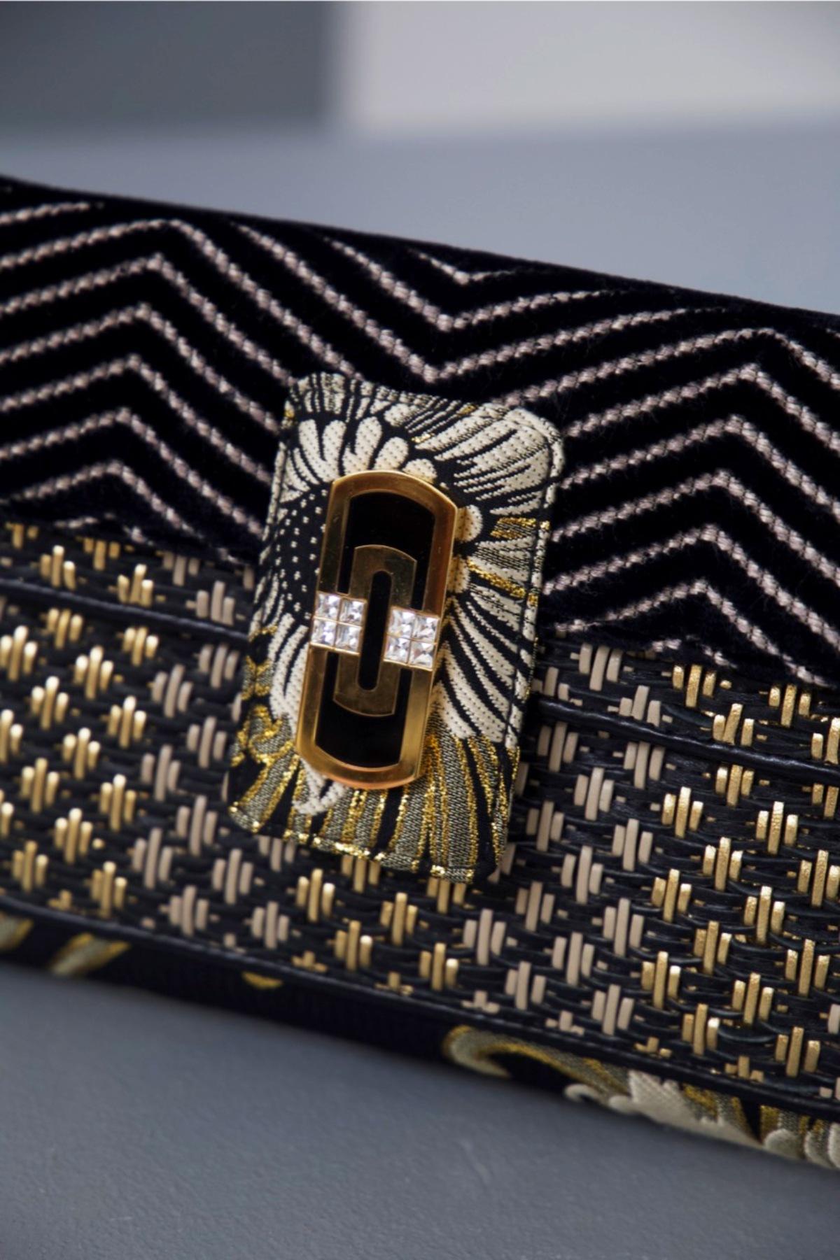 Bulgari Women's Clutch Bag with Golden Floral Details at 1stDibs ...