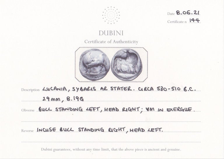 Bull Ancient Silver Coin 18 Karat Ruby Citrine Cabochon Medallion For ...