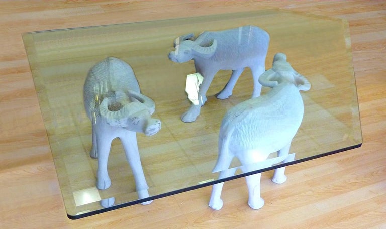 Bull and Cocktail Table For Sale at 1stDibs