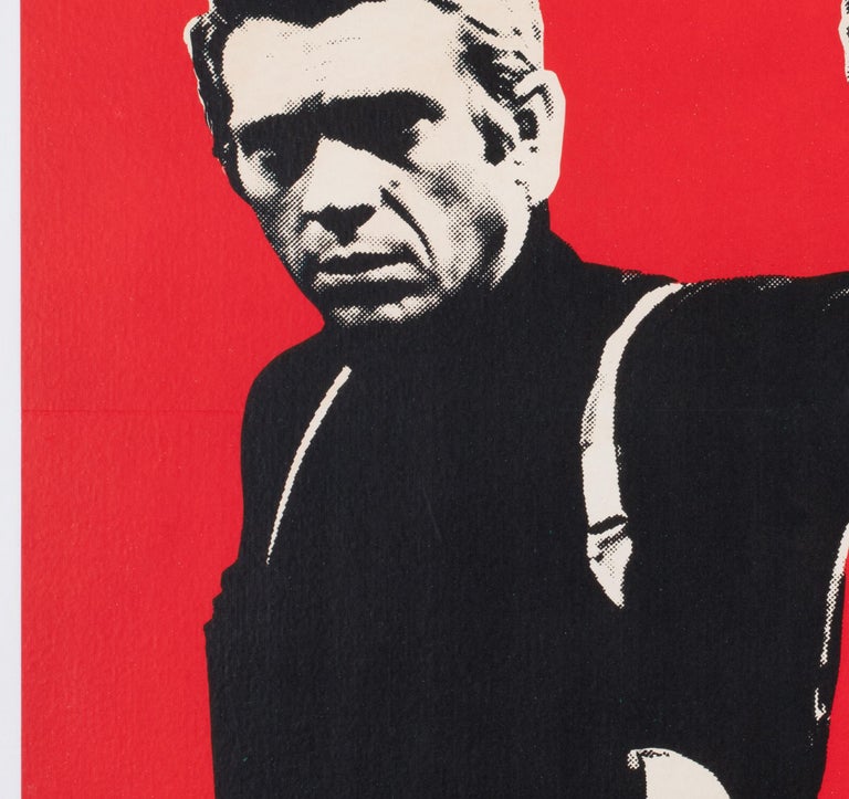 BULLITT 1969 Spanish 1 Sheet Film Movie Poster, Steve McQueen, Linen ...