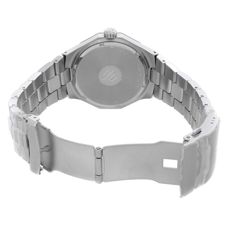 Bulova Classic Diamond Stainless Steel Black Dial Quartz Mens Watch ...