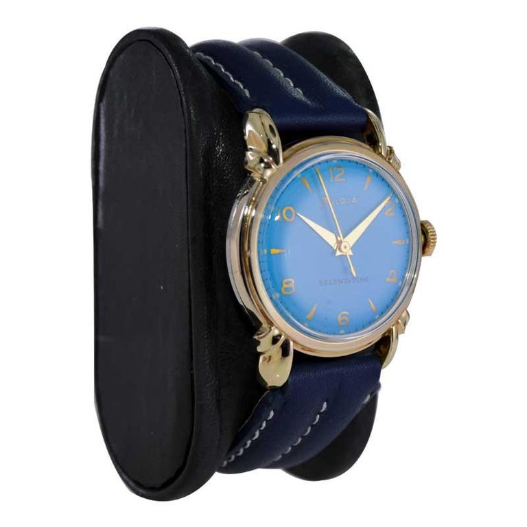 Bulova Gold Filled Art Deco Automatic Watch with a Custom Finished Dial ...
