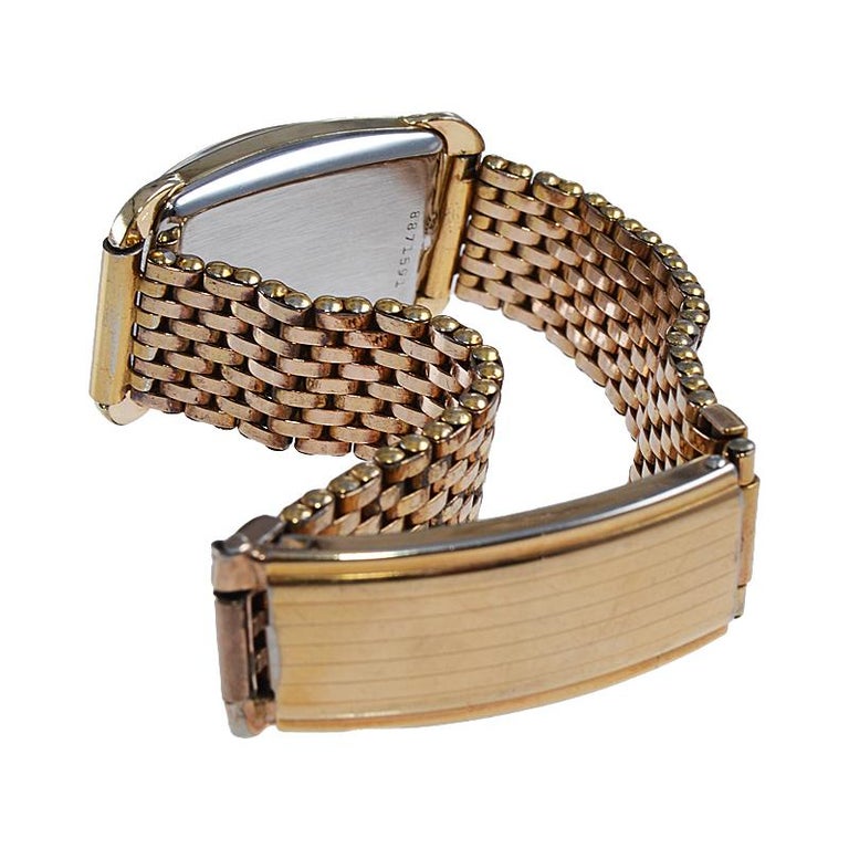 Bulova Gold Filled Art Deco Watch with Original Bracelet, Circa 1940's ...
