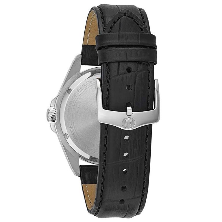 Bulova Precisionist Stainless Steel Date Blue Dial Quartz Mens Watch ...